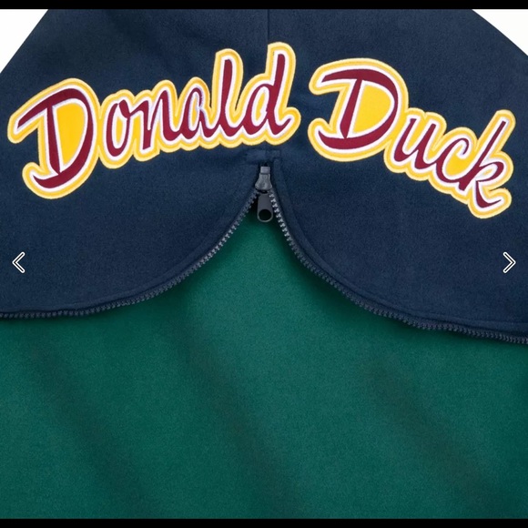 Disney | Jackets & Coats | Donald Duck Letterman Hooded Jacket For ...